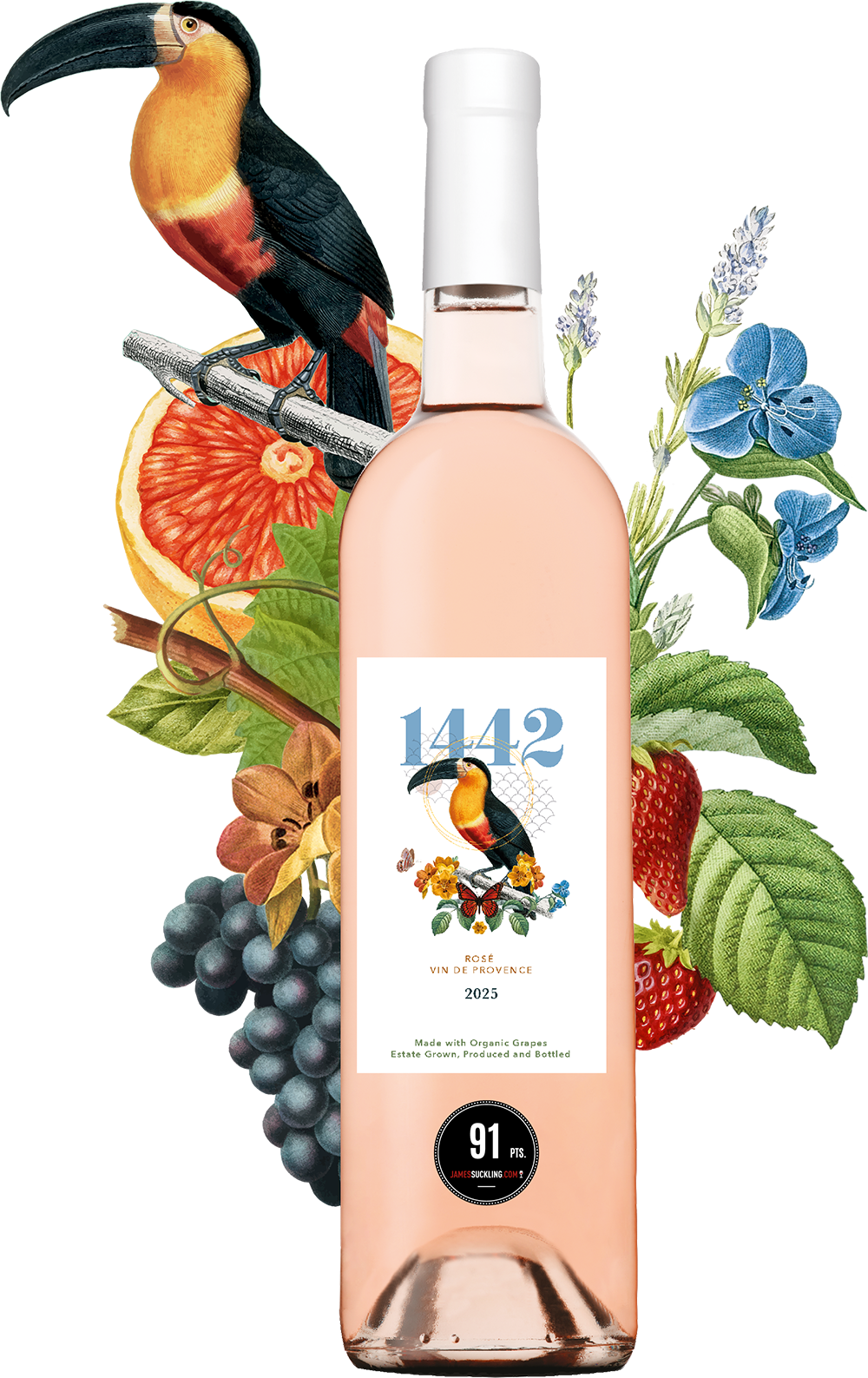 Rose 1442 – A Rosé Wine from Provence, France made with Organic Grapes